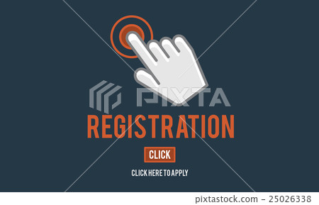 Register Registration Enter Apply Membership...-插圖素材 [25026338] - PIXTA圖庫