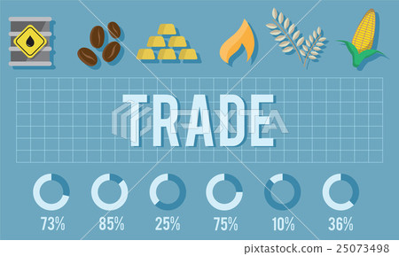 Trade Business Commerce Deal Exchange Export... - Stock Illustration ...