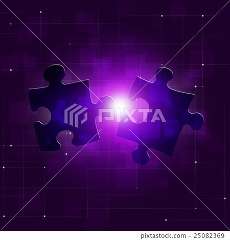Puzzle Connection Concept Business Background - Stock Illustration ...