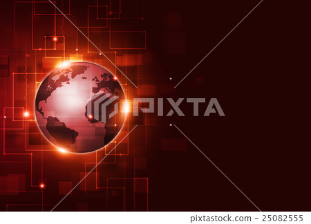 Abstract Communication Red Background - Stock Illustration [25082555 ...