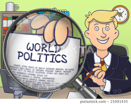 World Politics through Lens. Doodle Design. - Stock Illustration ...