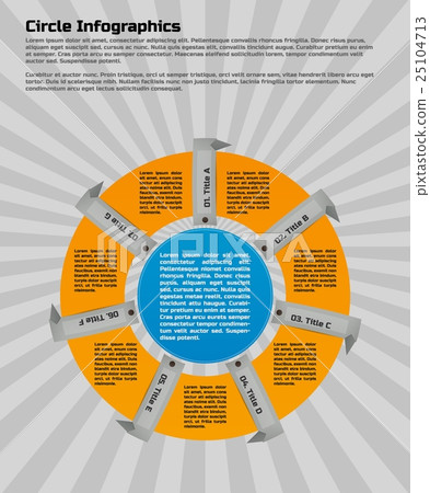 circular infographic design template - Stock Illustration [25104713 ...