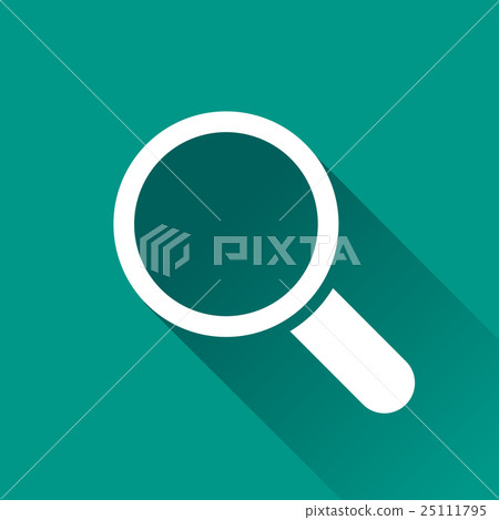 magnifying flat design icon - Stock Illustration [25111795] - PIXTA