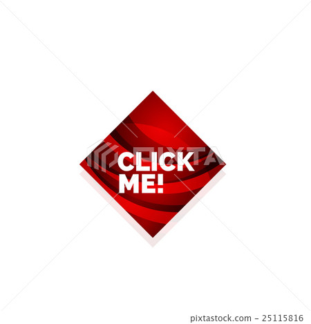 Vector abstract square button template - Stock Illustration [25115816 ...