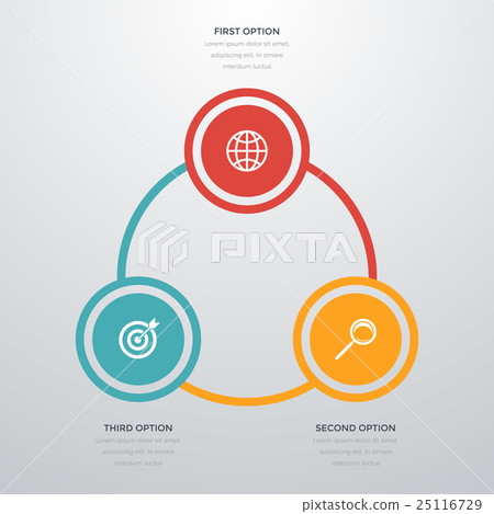 infographics three options - Stock Illustration [25116729] - PIXTA