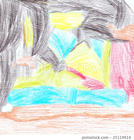 Drawing Abstract Baby - Stock Illustration [25119919] - PIXTA