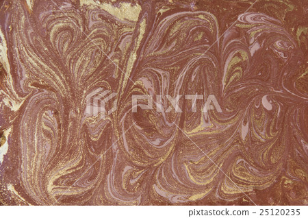 Liquid gold marbled swirling pattern - Stock Illustration [25120235 ...