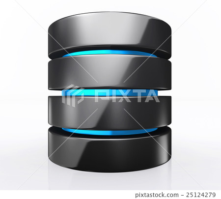 3D illustration of Database storage concept. - Stock Illustration ...