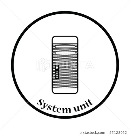 System unit icon Vector illustration - Stock Illustration [25128932 ...