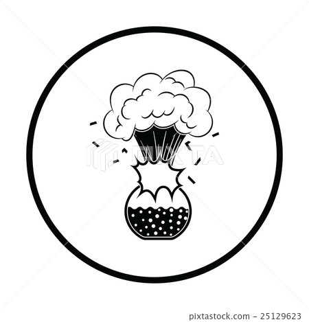 Icon explosion of chemistry flask - Stock Illustration [25129623] - PIXTA