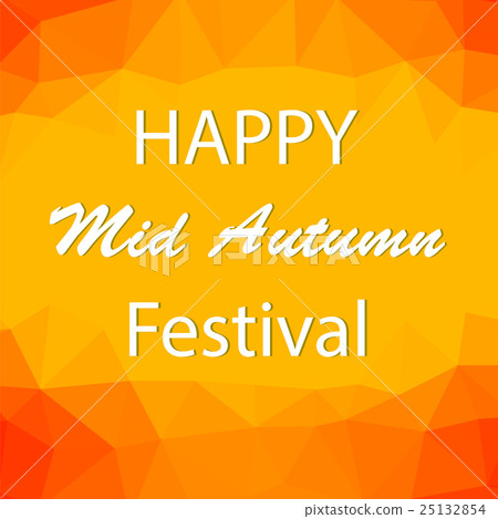 Happy Mid Autumn Backgound. - Stock Illustration [25132854] - PIXTA