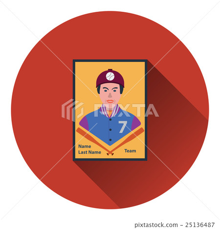 Baseball card icon - Stock Illustration [25136487] - PIXTA