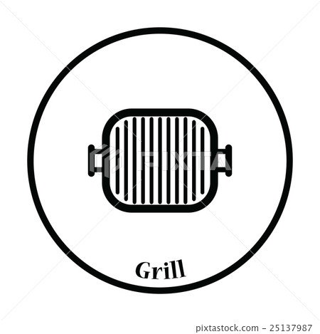 Grill pan icon - Stock Illustration [25137987] - PIXTA