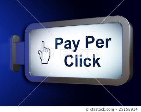 Marketing concept: Pay Per Click and Mouse Cursor - Stock Illustration ...