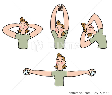 Stretching of respiratory muscle - Stock Illustration [25159352] - PIXTA