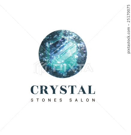 Logo blue crystal. Icon luxury for companies. - Stock Illustration ...