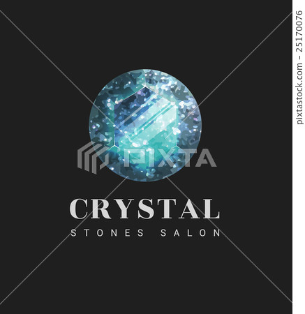 Logo blue crystal. Icon luxury for companies.-插圖素材 [25170076] - PIXTA圖庫