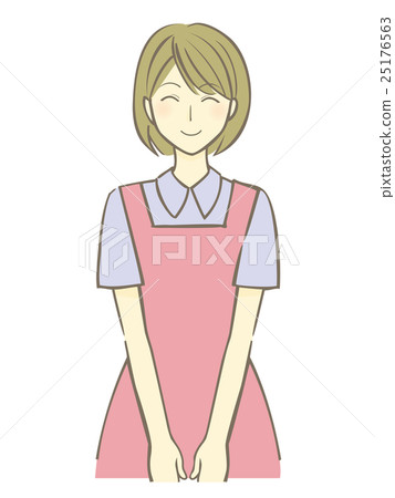 Illustration of a woman (helper) 01 - Stock Illustration [25176563] - PIXTA
