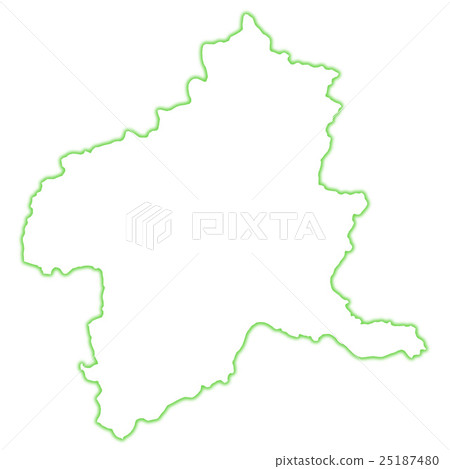 Gunma Prefecture Map - Stock Illustration [25187480] - PIXTA