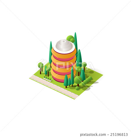 Vector isometrics skyscraper - Stock Illustration [25196813] - PIXTA