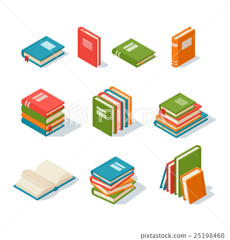 Isometric book icon vector illustration. - Stock Illustration [25198460 ...