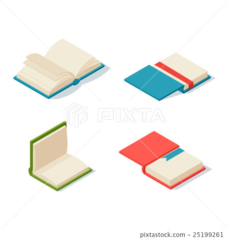 Isometric book icon vector illustration. - Stock Illustration [25199261 ...