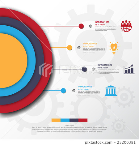 Business Infographics circle origami style Vector. - Stock Illustration ...