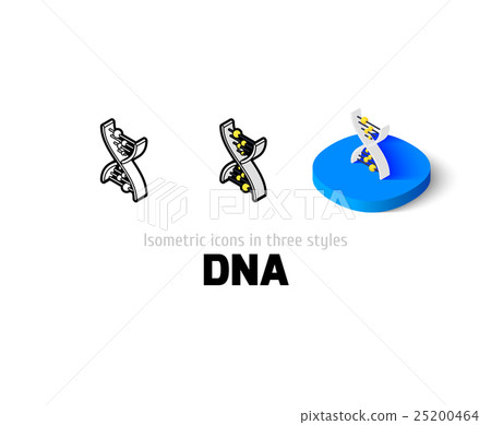 DNA icon in different style - Stock Illustration [25200464] - PIXTA