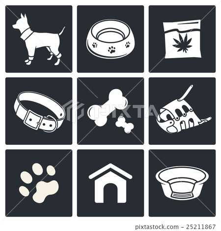 Doggy icons set - Stock Illustration [25211867] - PIXTA