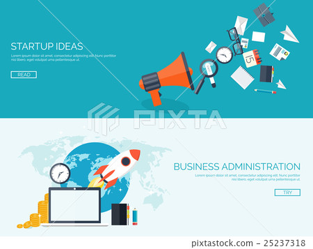 Vector illustration. Flat business background - Stock Illustration ...
