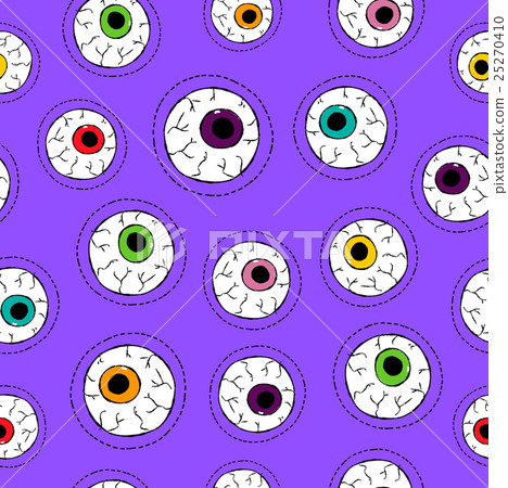 Retro eyeball patch icon art seamless pattern-插圖素材 [25270410] - PIXTA圖庫
