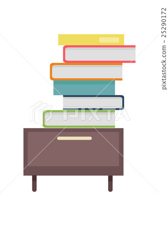 Stack of Documents illustration in Flat Design. - Stock Illustration ...