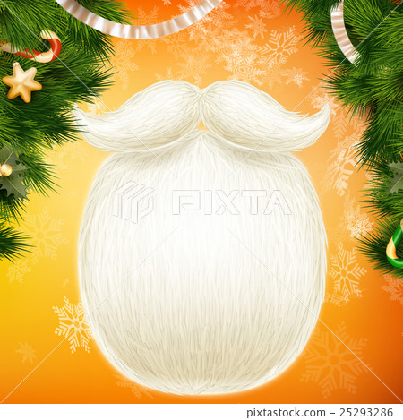 Santa s beard. EPS 10 - Stock Illustration [25293286] - PIXTA