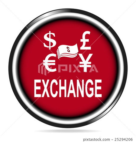Money exchange icon, money and exchange button - Stock Illustration ...