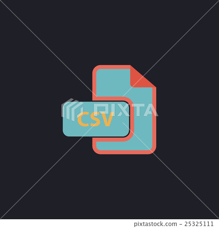 CSV computer symbol - Stock Illustration [25325111] - PIXTA
