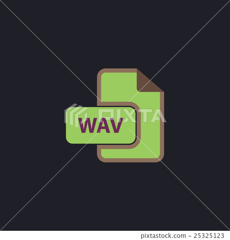 WAV computer symbol - Stock Illustration [25325123] - PIXTA
