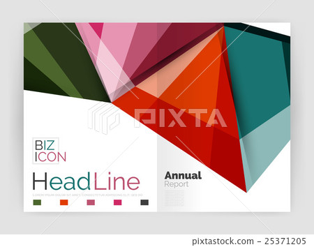 Business abstract geometric financial report - Stock Illustration ...