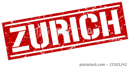 Zurich red square stamp - Stock Illustration [25381242] - PIXTA