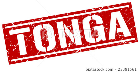 Tonga red square stamp-插圖素材 [25381561] - PIXTA圖庫