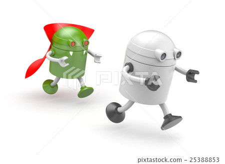 Robot vampire - preys on the victim - Stock Illustration [25388853] - PIXTA