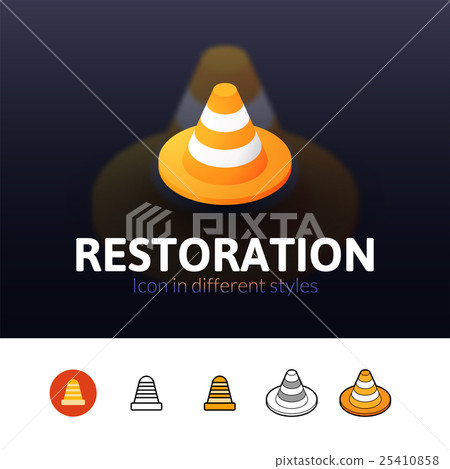 Restoration icon in different style - Stock Illustration [25410858] - PIXTA