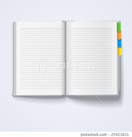 Notebook isolated on white background. - Stock Illustration [25421631 ...