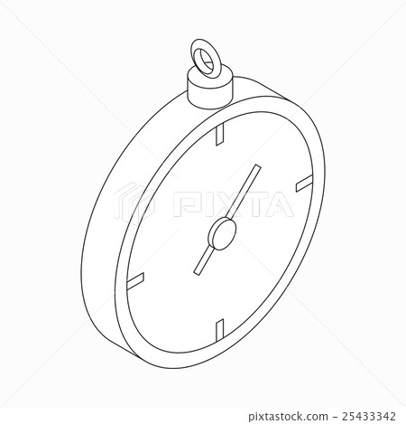Stopwatch icon, isometric 3d style - Stock Illustration [25433342] - PIXTA