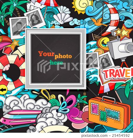 Vector abstract photo frame - Stock Illustration [25454592] - PIXTA