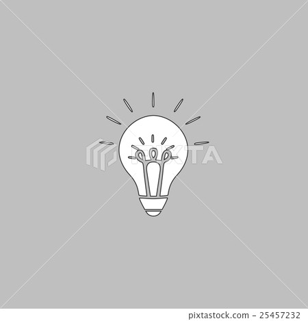 Bulb computer symbol - Stock Illustration [25457232] - PIXTA