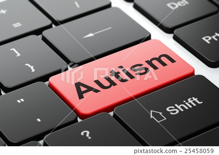 Health concept: Autism on computer keyboard - Stock Illustration ...