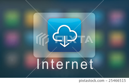 Application Connection Digital Internet Graphic... - Stock Illustration ...