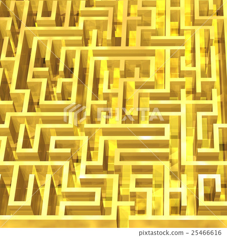 Lost in the golden maze - Stock Illustration [25466616] - PIXTA