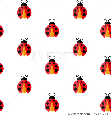 Ladybug. Vector pattern - Stock Illustration [25471221] - PIXTA