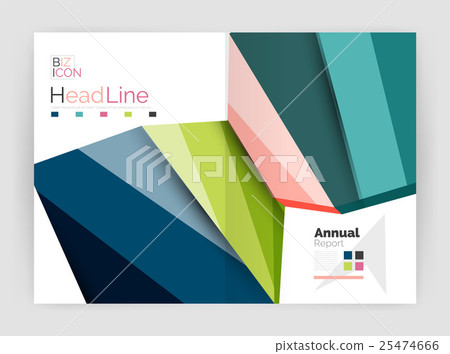 Business abstract geometric financial report - Stock Illustration ...